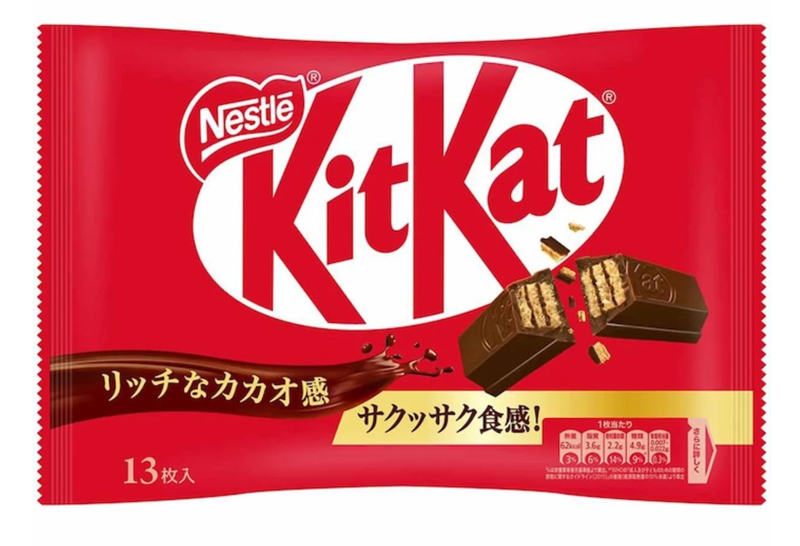 NESTLE Kit Kat Chocolate Wafer Original 13pieces – Paku